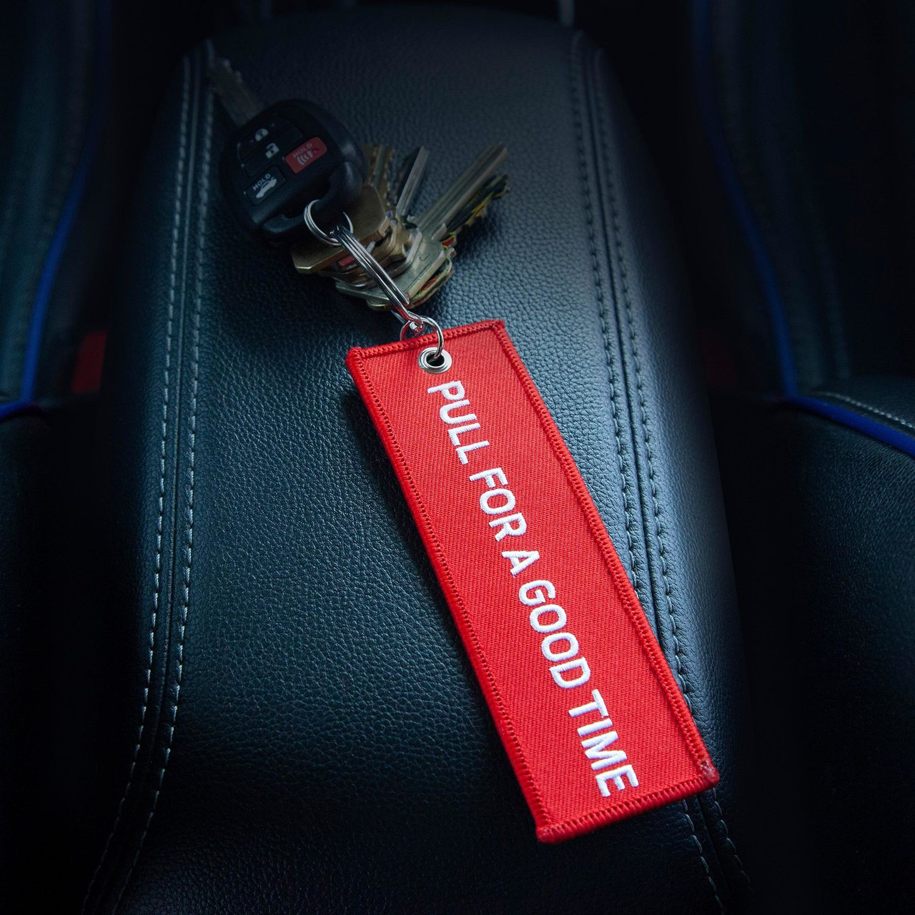 Pull For A Good Time Embroidered Key Chain