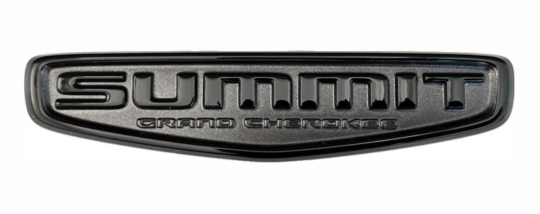 Mopar Black and Grey Summit Badge for the 2021-2025 Grand Cherokee L ...
