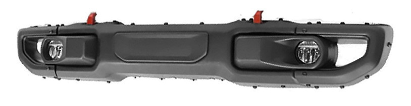 JL Wrangler & JT Gladiator Rubicon Jeep Steel Bumper 3-Piece - Mopar
