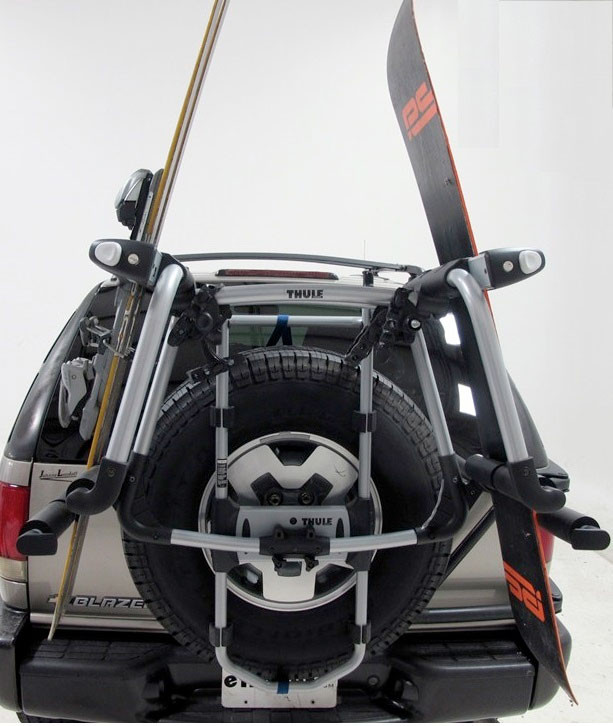 Thule Tram Jeep Spare Tire Ski Rack - Thule