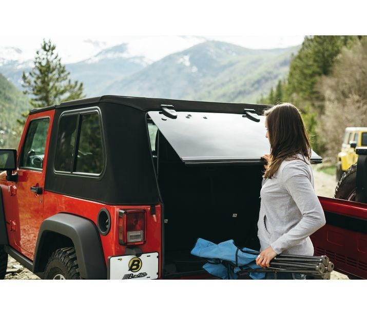 Bestop Trektop Pro Black Twill Hybrid Soft Top for 2007-2018 Wrangler ...