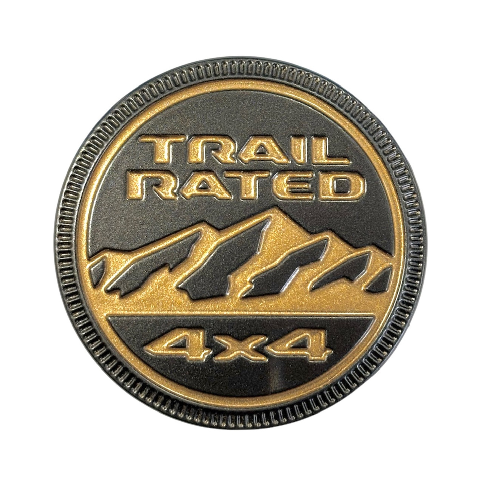 Mopar Black Trail Rated Badge for Wrangler JL and Gladiator JT
