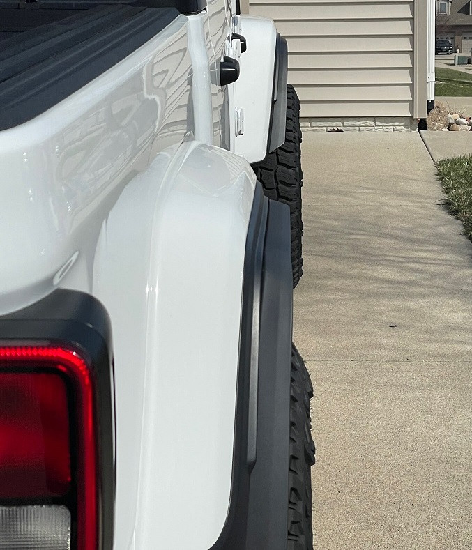 Mopar Xtreme Recon Fender Flare Extensions for the 2020-2025 Gladiator JT