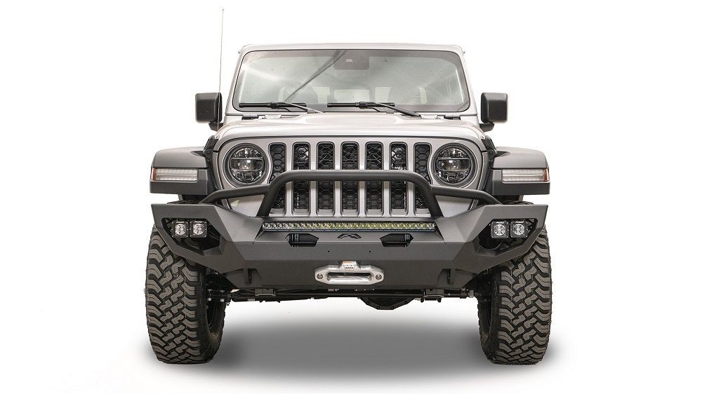 Mopar Rubicon Steel 3 pc. Front Bumper for 2018-2022 Wrangler JL and ...