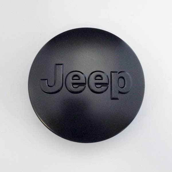 Mopar Gloss Black Center Cap for Multiple Jeeps - JustForJeeps.com