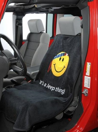 Jeep Logo Seat Towel - JustForJeeps.com