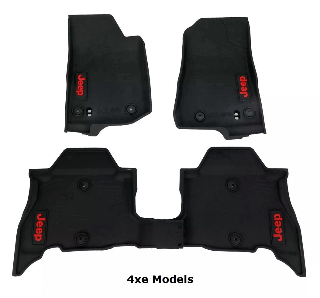 Mopar Slush Floor Mats for 2018-2026 Wrangler JL - JustForJeeps.com