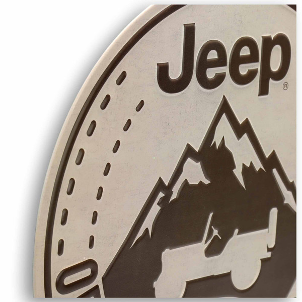 Jeep Off the Beaten Path Round Metal Sign