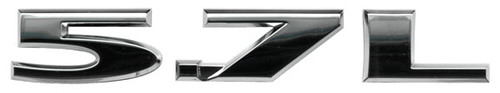 5.7L - HEMI Combo Badge Decal - JustForJeeps.com