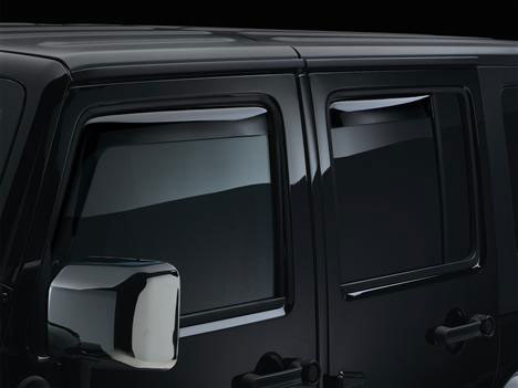 WeatherTech Side Window Air Deflectors for 2007-2018 Wrangler JK ...