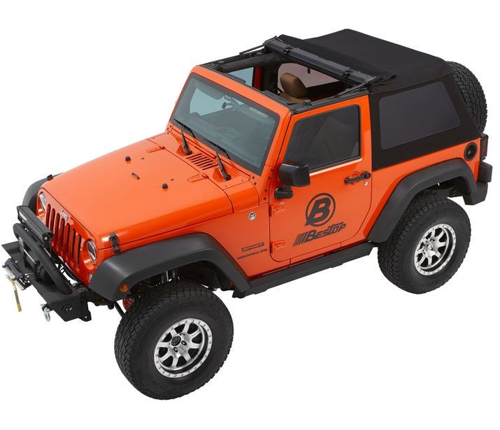 Bestop Trektop Glide Slantback Soft Top for 2007-2018 Wrangler JK
