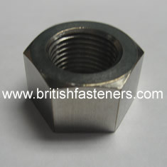 BSW 1/2"-12 HEX NUT - LEFT HAND THREAD - British Tools & Fasteners