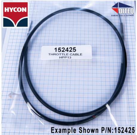 Hycon Parts: Hycon Powerpack Throttle Cable