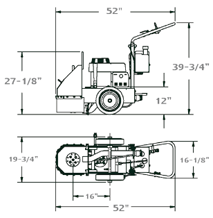 Core Prep Single Head 10/12 Floor Grinder for Surface Prep