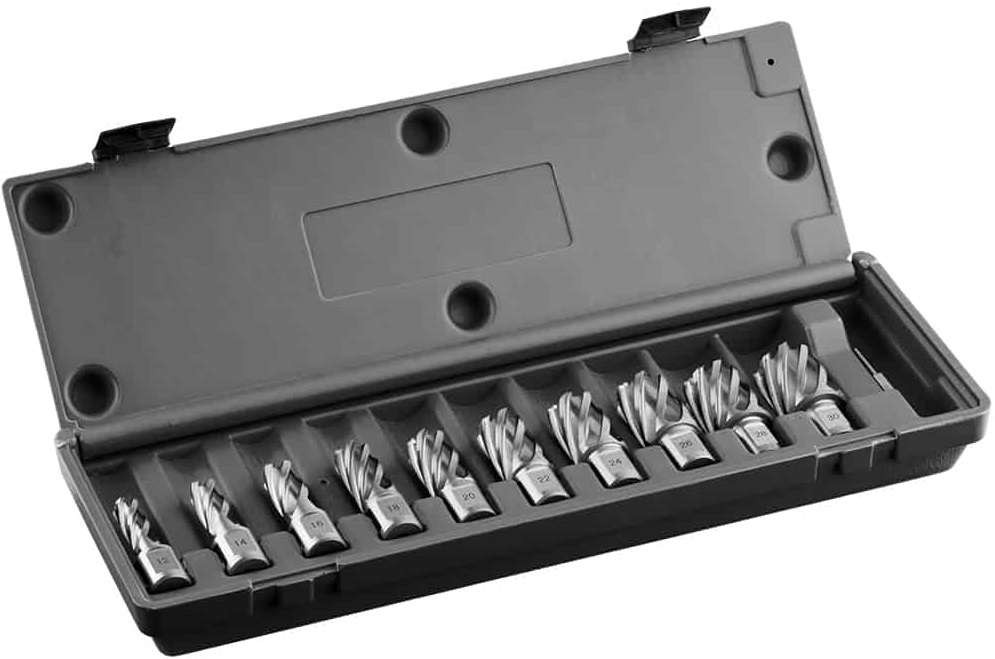 Euroboor 10 pc. HSS Annular Cutter Kits (1" D.O.C.)