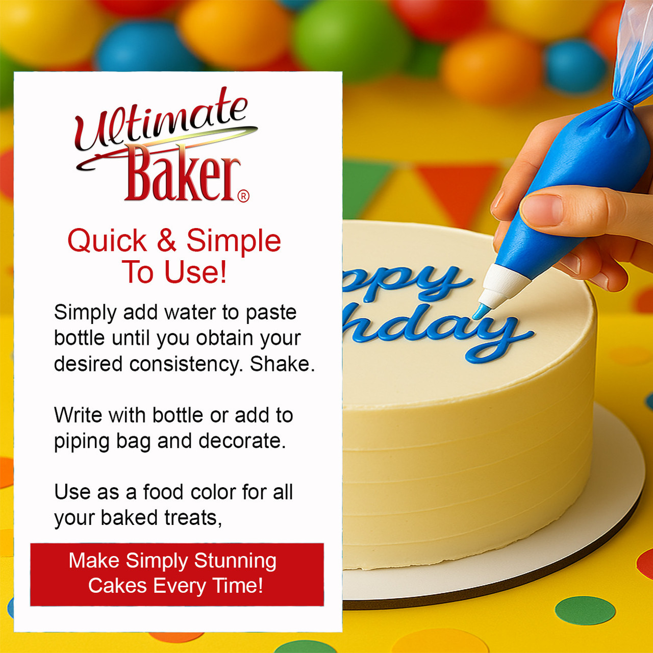 Ultimate Baker UltraGel Blue All-Natural, Vibrant Blue Food Coloring ...