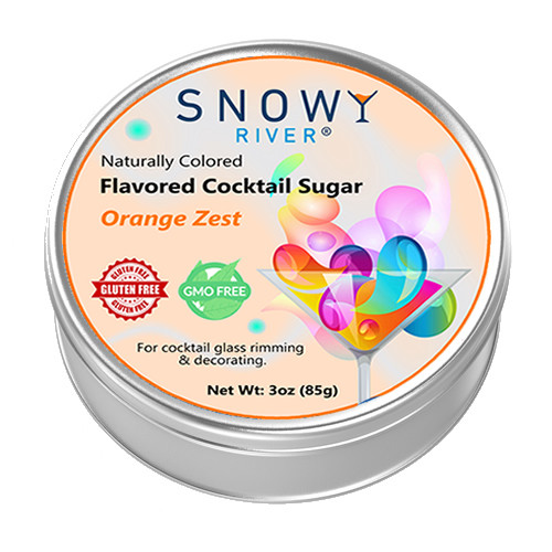 Snowy River Orange Zest Flavored Cocktail sugar ,flavored sugar ...