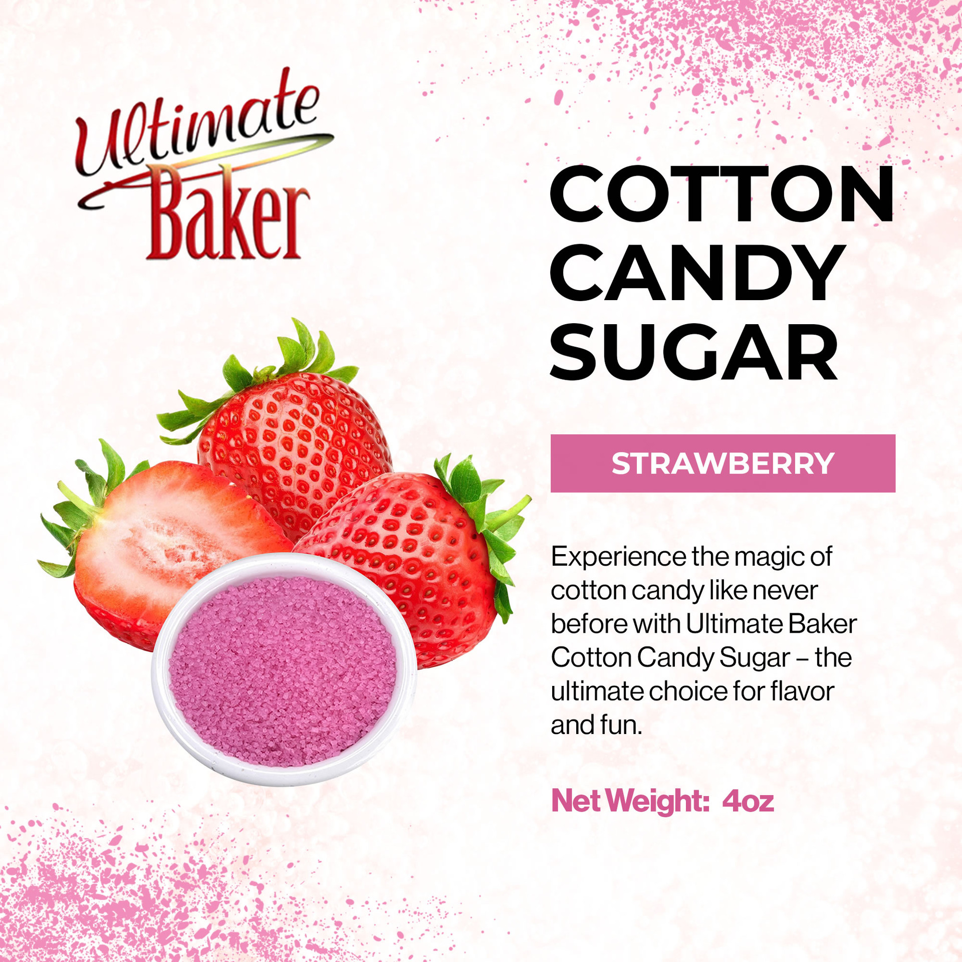 Cotton Candy Sugar, Natural Cotton Candy & Fairy Floss Sugar for Home ...