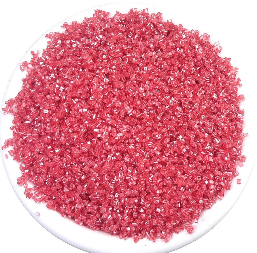 Ultimate Baker Natural Sanding Sugar (Med. Crystal) Red (1x1lb ...