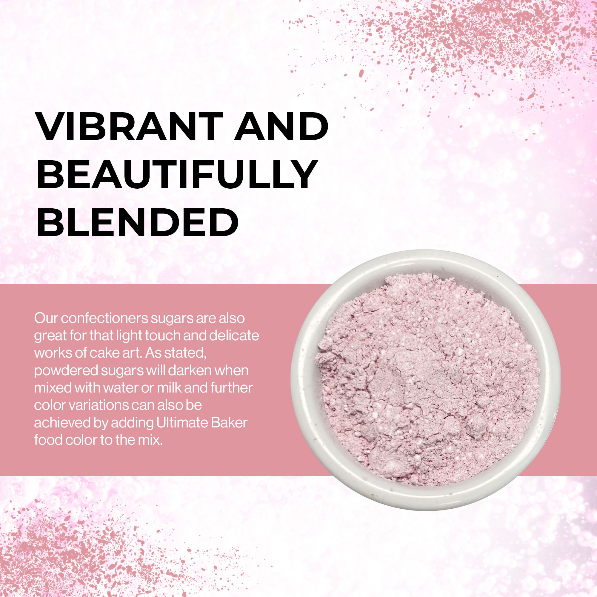 Ultimate Baker Pink Powdered Sugar for the best in Icing and Dusting ...