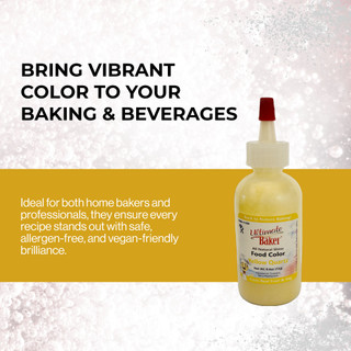 Natural Yellow Food Color Shine by Ultimate Baker – All-Natural Edible ...