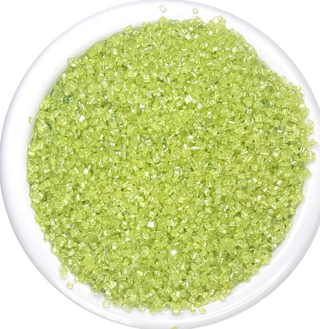 Ultimate Baker Natural Sanding Sugar (Med. Crystal) Green (1x1lb ...
