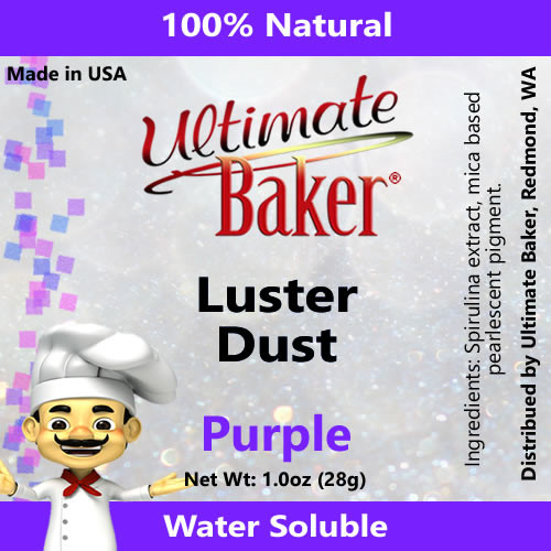 Ultimate Baker Luster Dust Purple (1x28g),luster dust, pixie dust ...