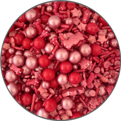 Ultimate Baker SprinklesReds Mix, naturally colored clouds, sprinkle clouds