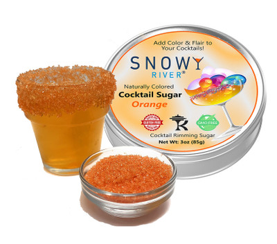 Snowy River Orange Cocktail Sugar (Rimming Tin),cocktail sugar ...