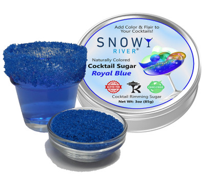 Snowy River Royal Blue Cocktail Sugar (Rimming Tin),cocktail sugar ...