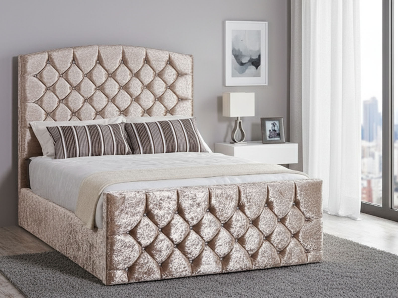 Evangeline Ottoman Bed Frame: Stylish Storage Solution