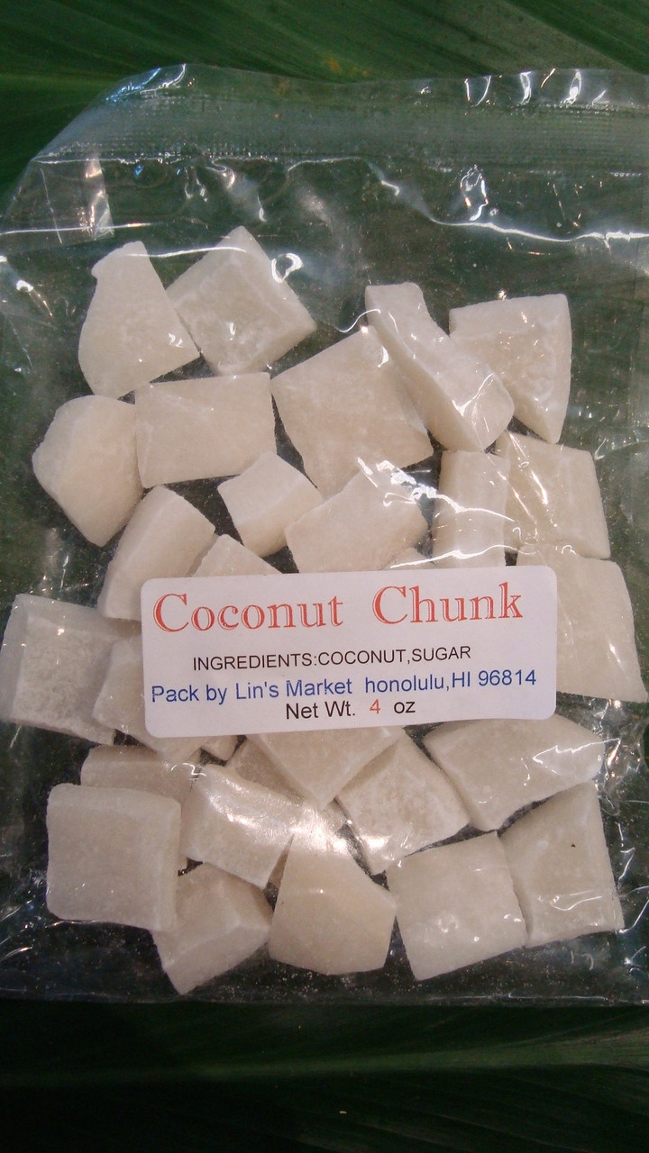 Coconut Chunks 4oz. - Hawaii General Store - HGS Travel