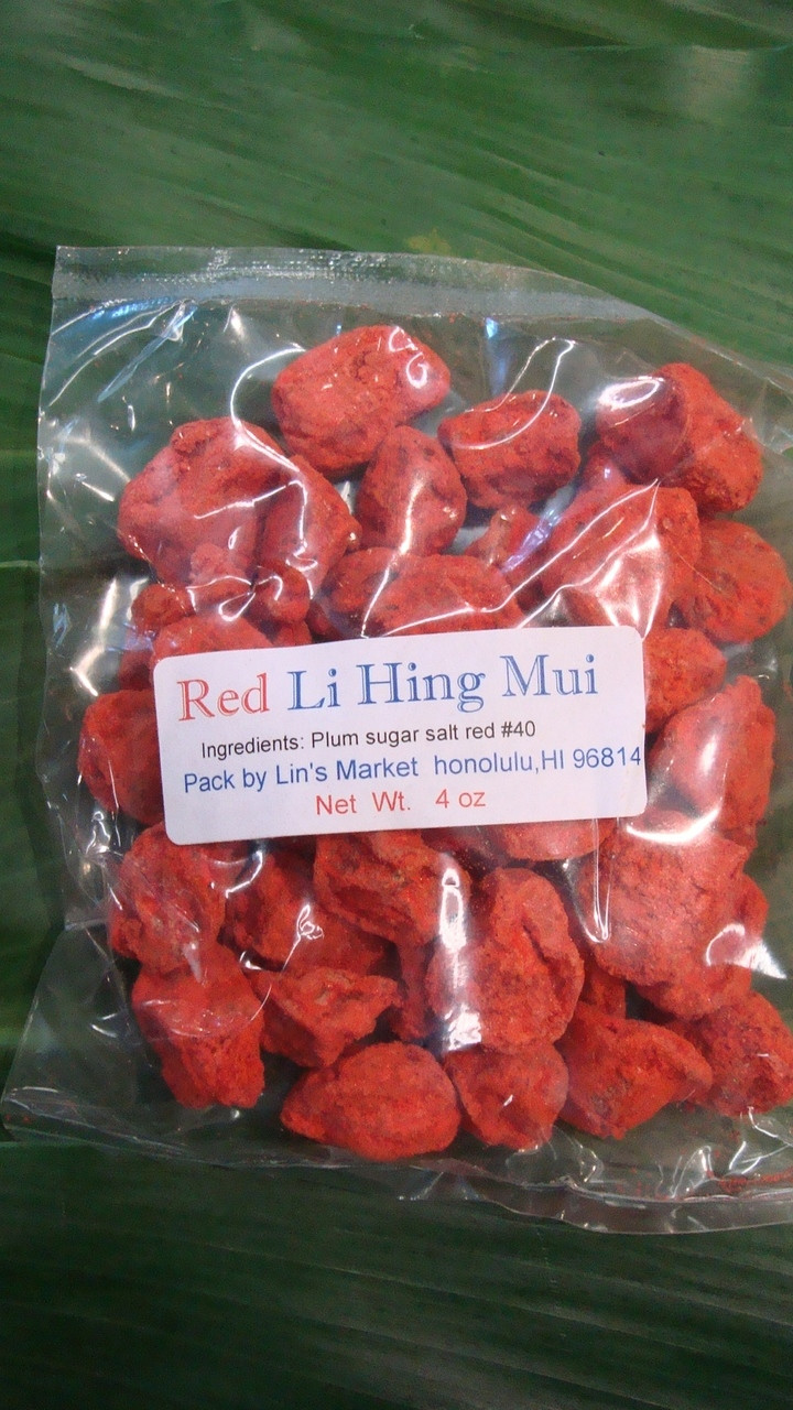 Red Li Hing Mui 4oz - Hawaii General Store - HGS Travel