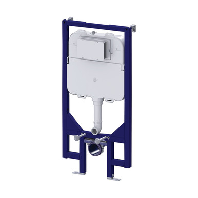 AquaFix WC Wall Mounted 90mm Slimline WC Frame with Dual Flush Cistern
