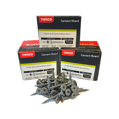 Timco Timber Stud Cement Board Screws - 200 No. - PH2 - 4.2 x 32mm - 217283