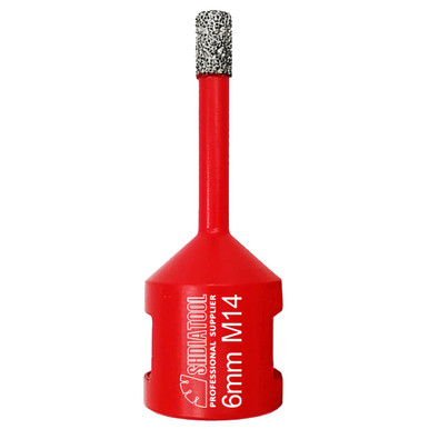 Shdiatool 6mm Diamond Core Drill Bits with M14 Thread for Porcelain ...