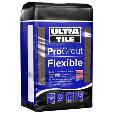 Ultra Tile Pro Grout Flexible - Walls & Floors - 1 to 20mm - MOCHA - 3 Kg