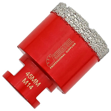 Shdiatool 45mm Diamond Core Drill Bits with M14 Thread for Porcelain ...