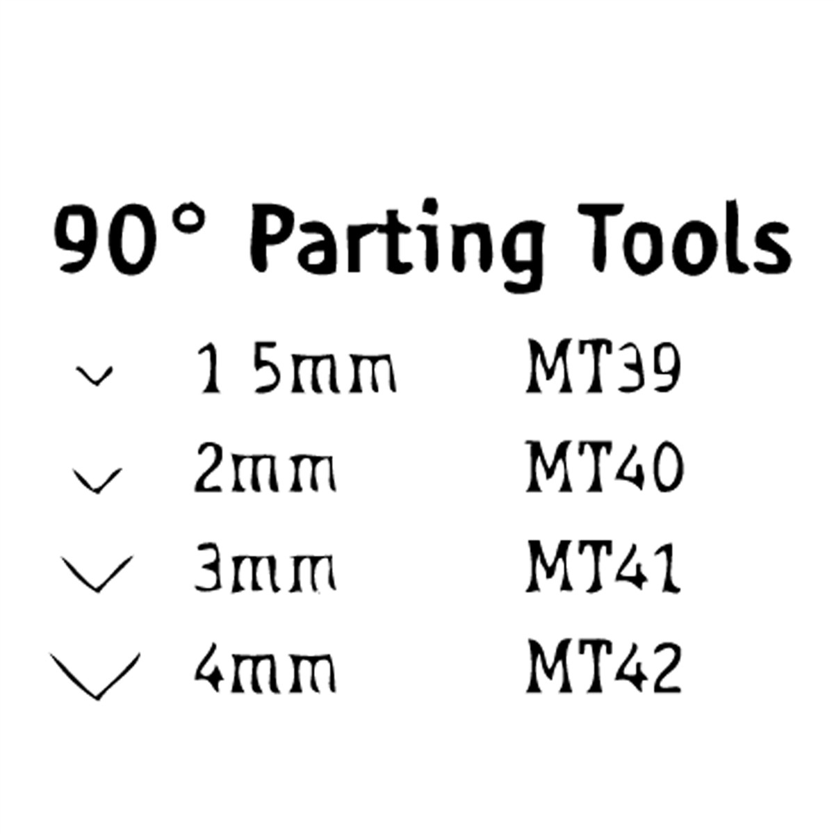 MT39 90 Degree x 1.5mm Micro V-Tool