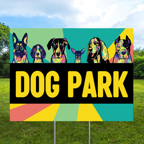 12"x 18" Dog Park Yard Sign