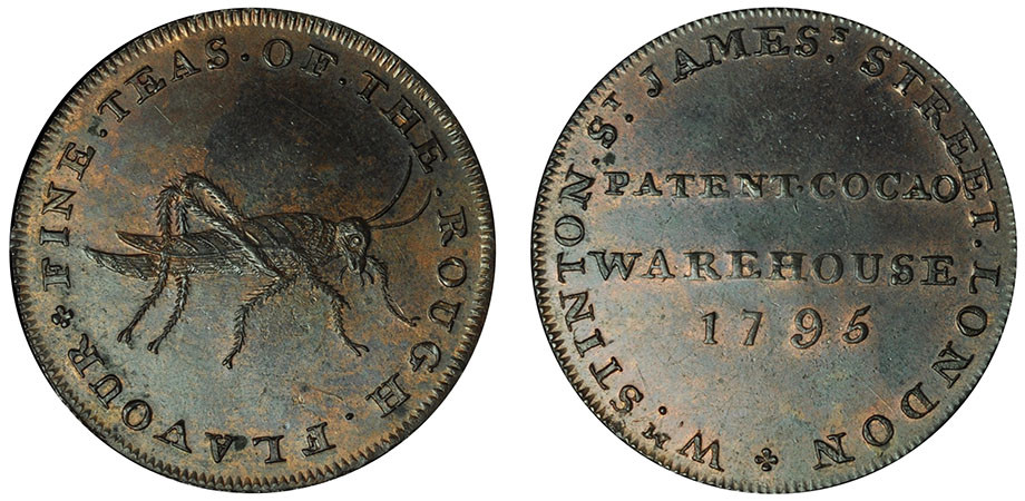 William Stinton, Copper Halfpenny, 1795 (D&H Middlesex 904a) - Gary Groll