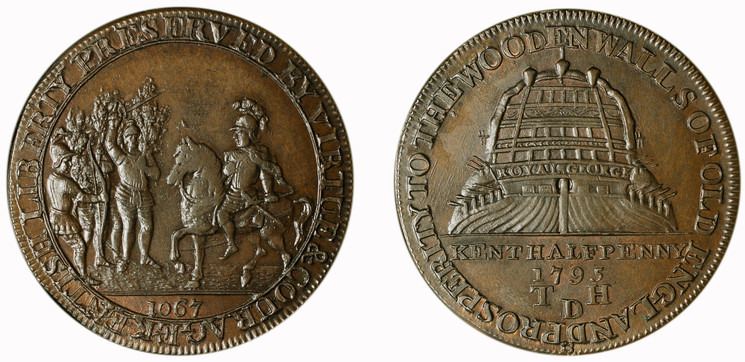 Thomas Haycraft, Deptford 1/2d, 1795 (D&H Kent 13) - Gary Groll