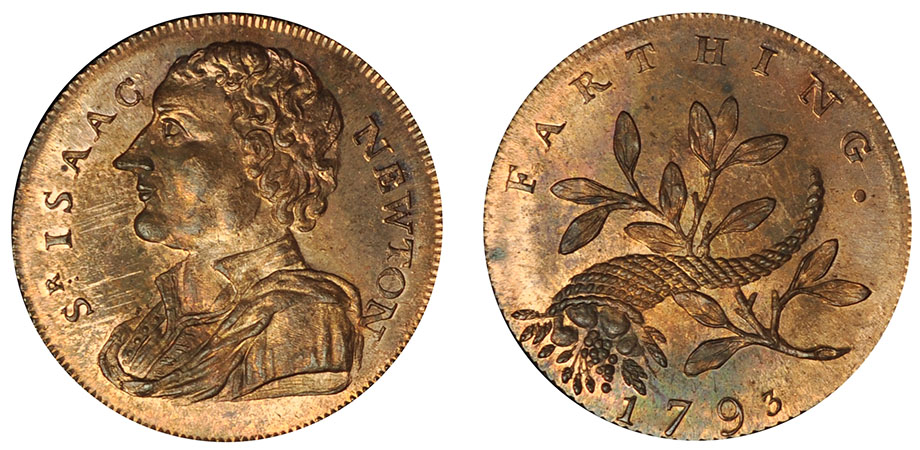 Peter Kempson, Copper Farthing, 1793 (D&H Middlesex 1151) - Gary Groll