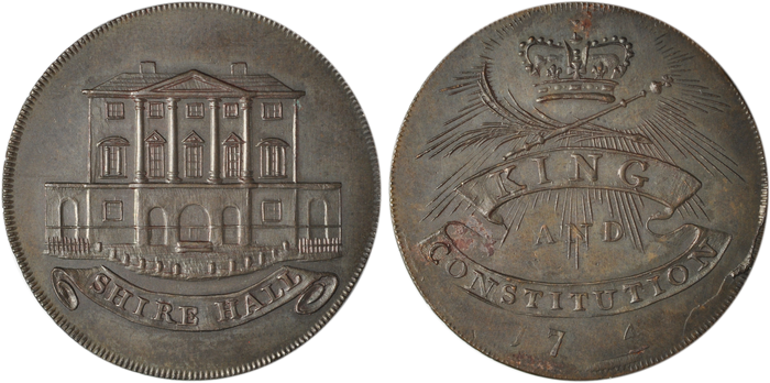 Clachar & Co. Commercial Halfpenny, 1794 (D&H Essex 5) - Gary Groll