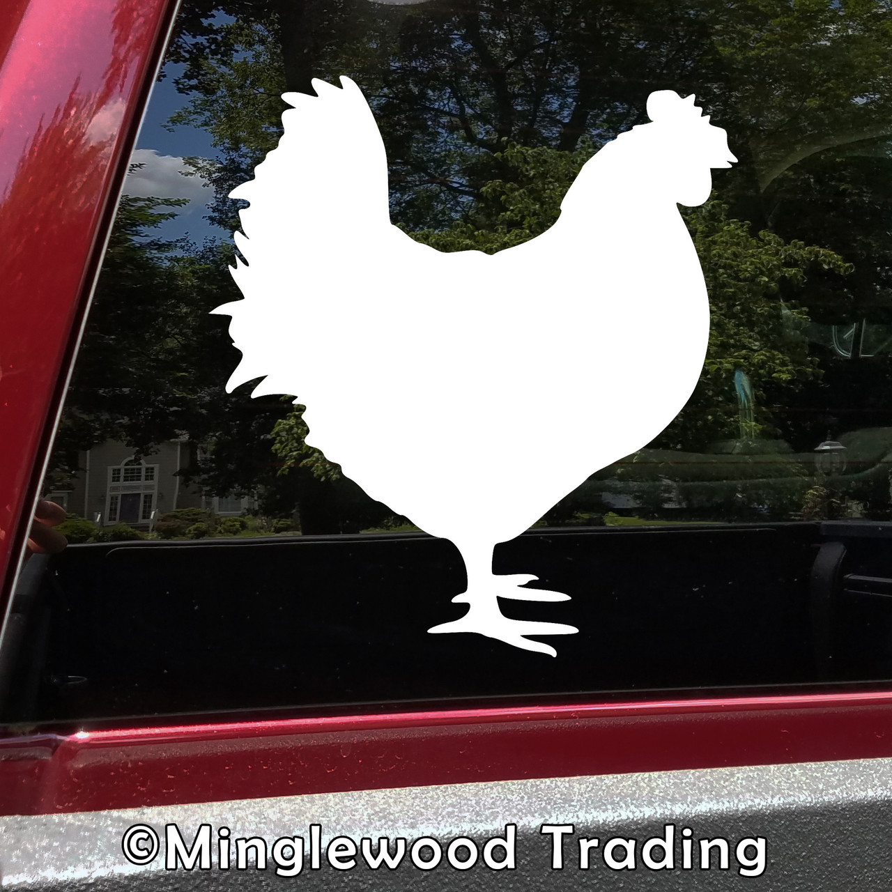 CHICKEN Vinyl Sticker - Hen Cluck Peck Farm Animal Rooster - Die Cut Decal