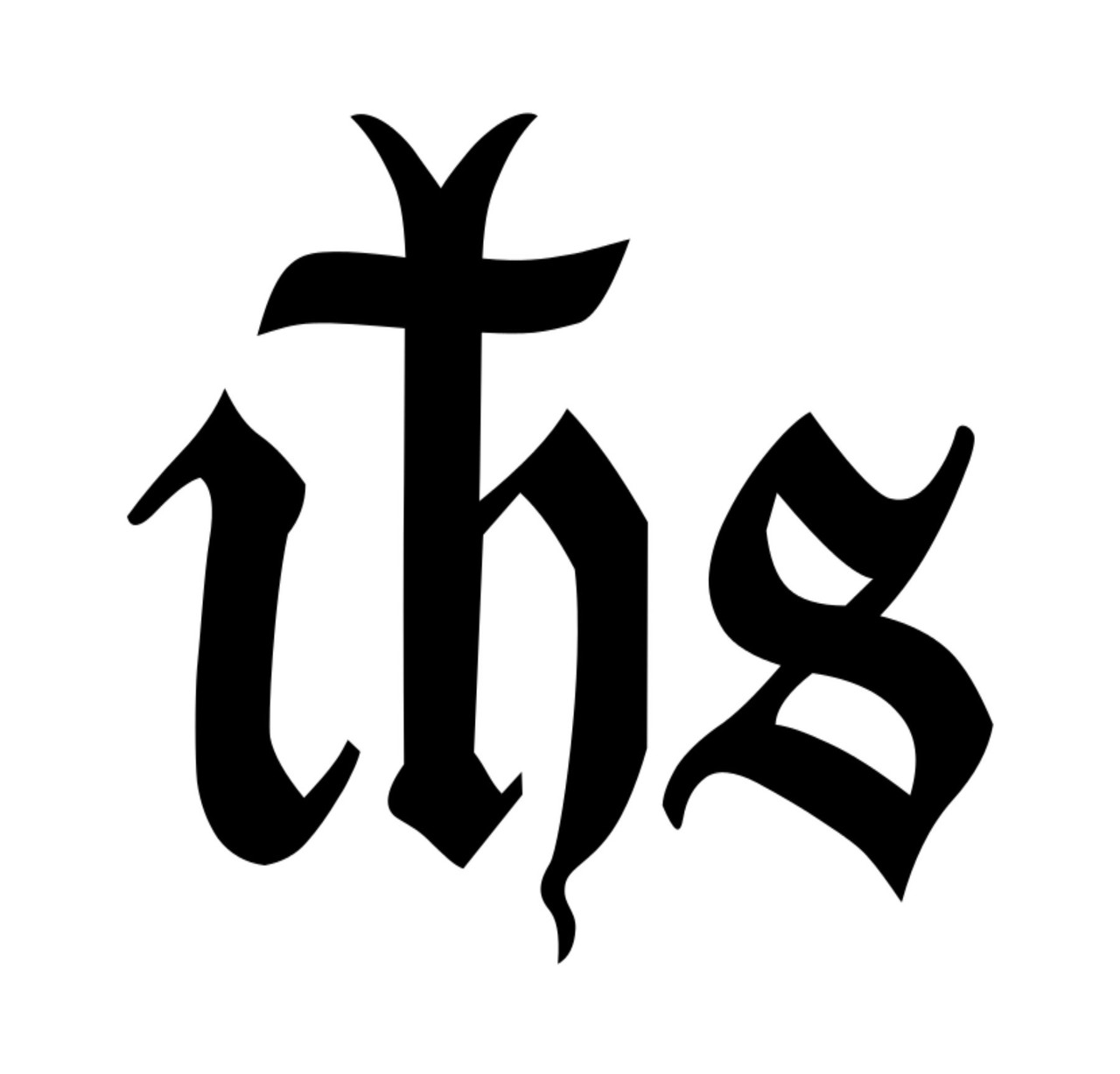 IHS Vinyl Sticker - Jesus Christ Monogram Greek In His Service - Die ...