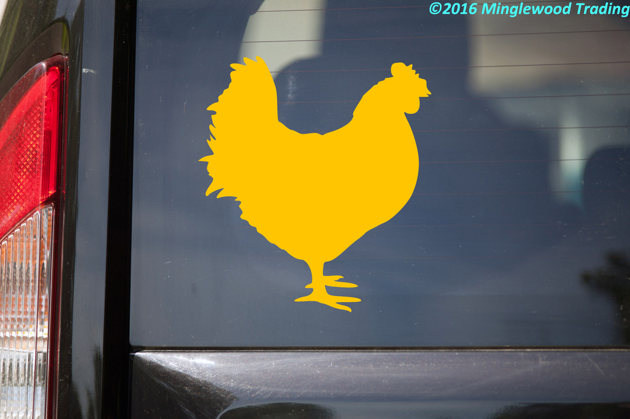 CHICKEN Vinyl Sticker - Hen Cluck Peck Farm Animal Rooster - Die Cut Decal