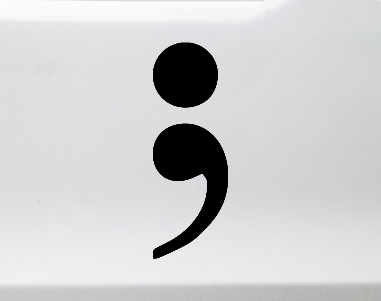 Semicolon Vinyl Decal Car Parts & Accessories Electronics & Accessories ...