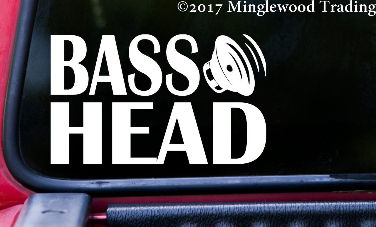 Bass Head Vinyl Decal V3 - EDM Music Speaker Basshead Headbanger - Die ...