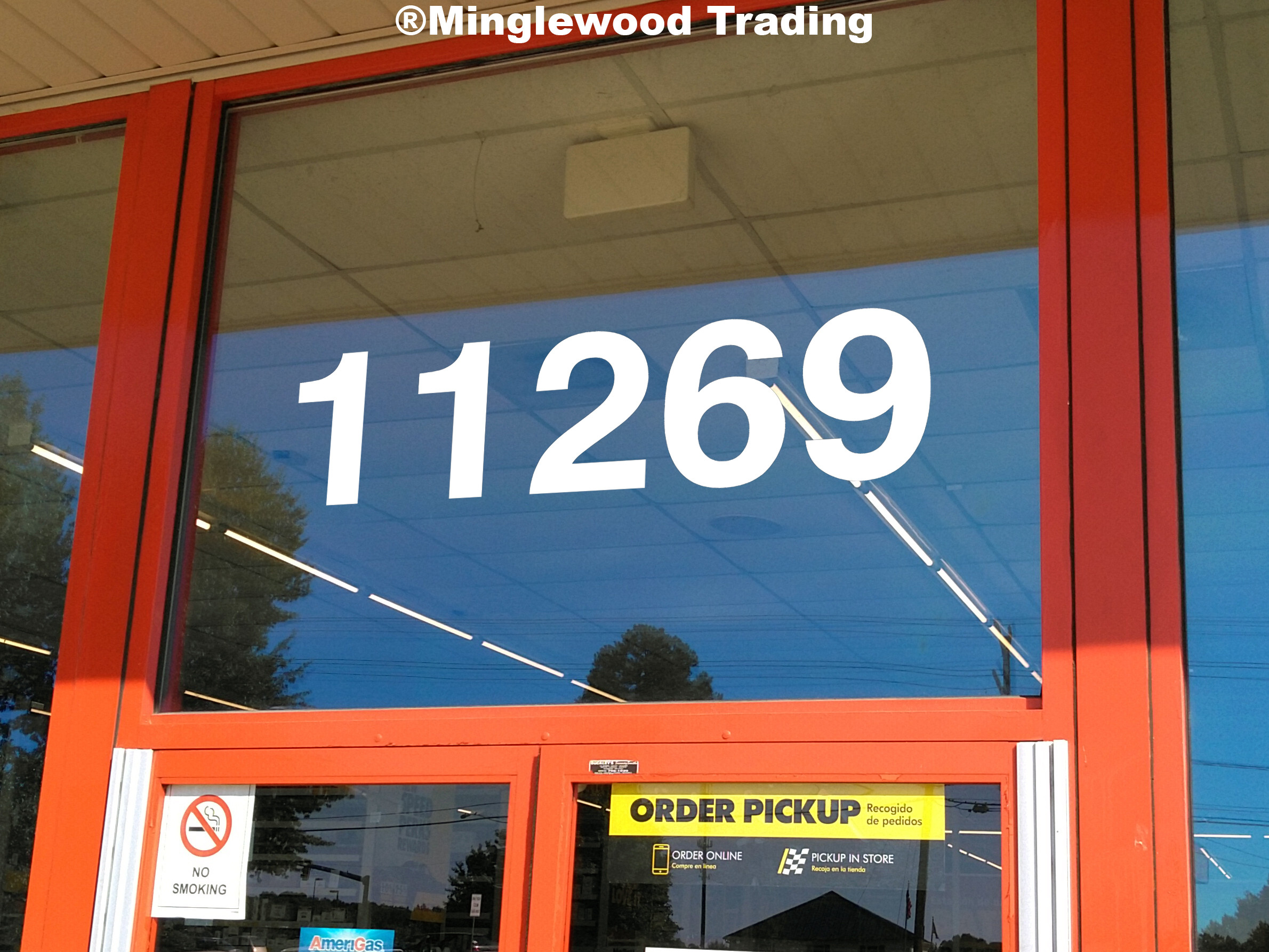 Store Window Vinyl Address Numbers - Storefront Glass Door Business ...